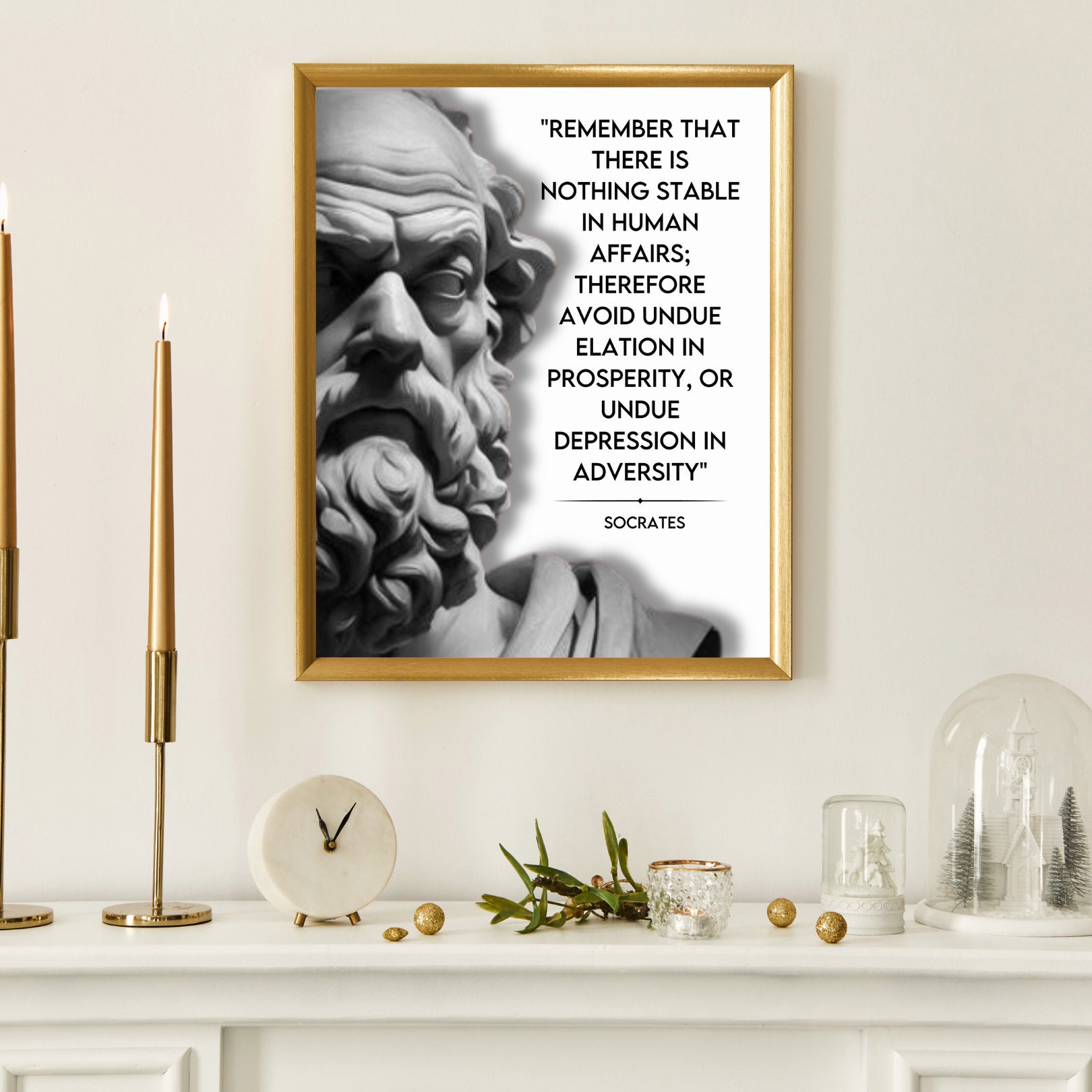 Socrates Quote Poster, Socrates Quote Wall Art, Athenian Philosopher ...