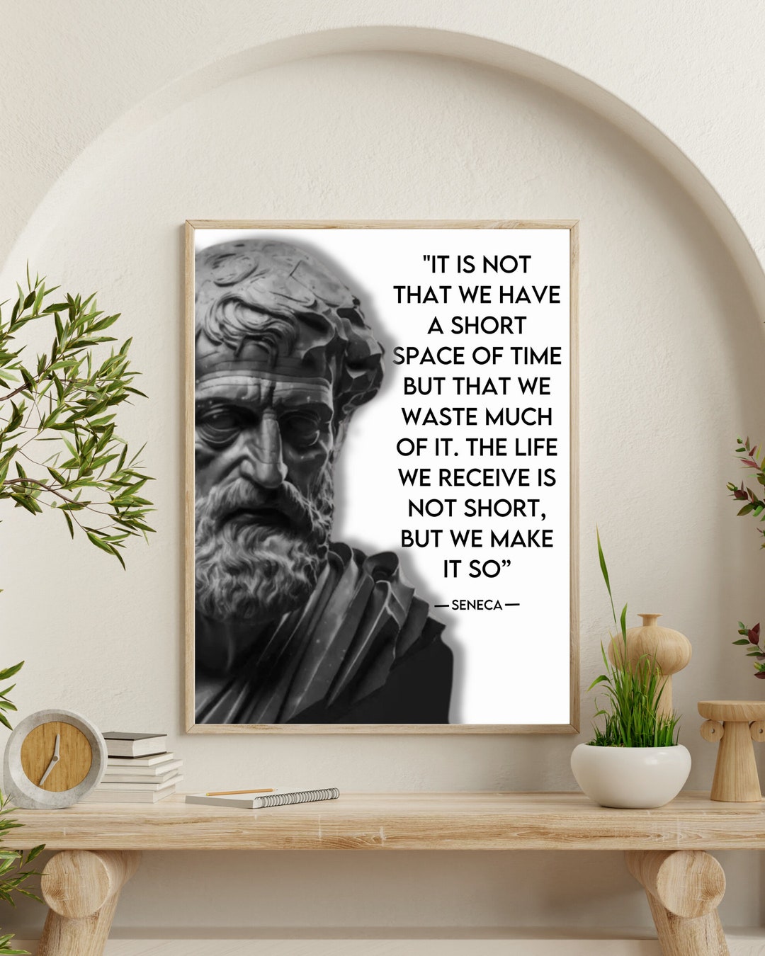 Stoicism Wall Art, Seneca Poster, Seneca Art, Stoic Posters ...