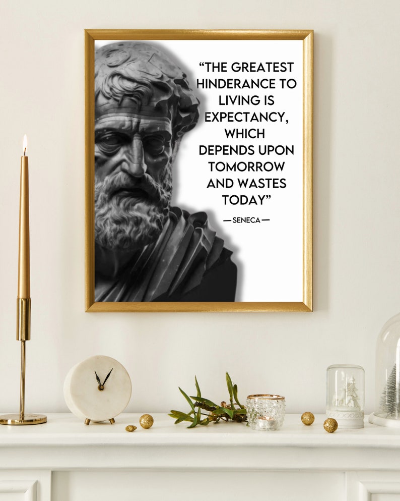 Seneca Philosophy Quote, Stoicism Poster, Stoic Gift, Stoicism ...