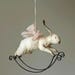 Vintage Christmas Rocking Bunny — White Spoon Cotton, 10 Cm - Etsy