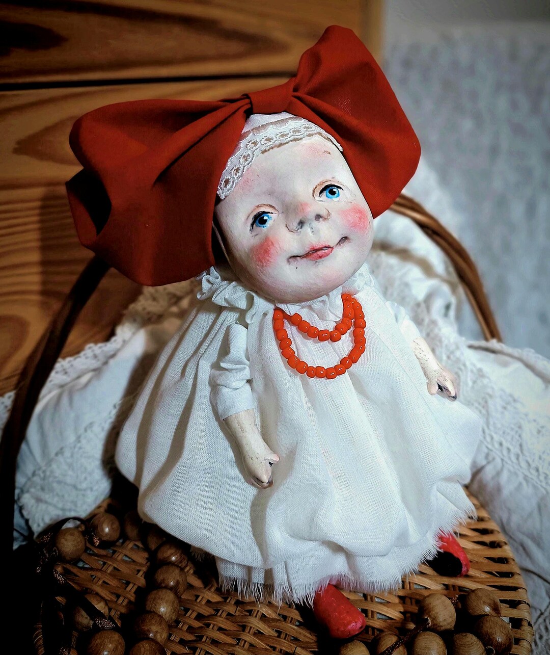 Pillow Keeper Girl Textile Doll - Etsy