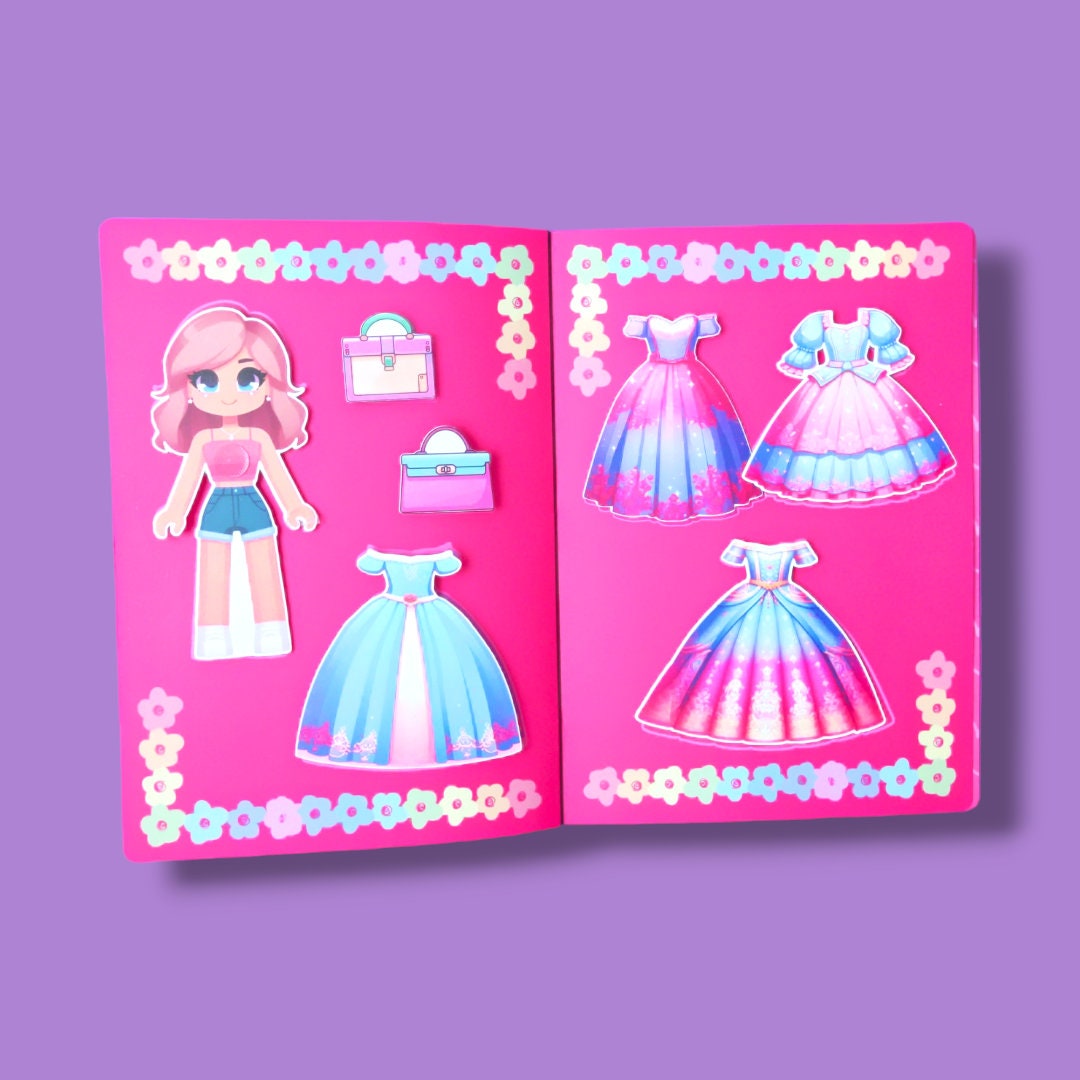Roblox Princess Paper Doll Collection Quiet Book Kids DIY Craft - Etsy