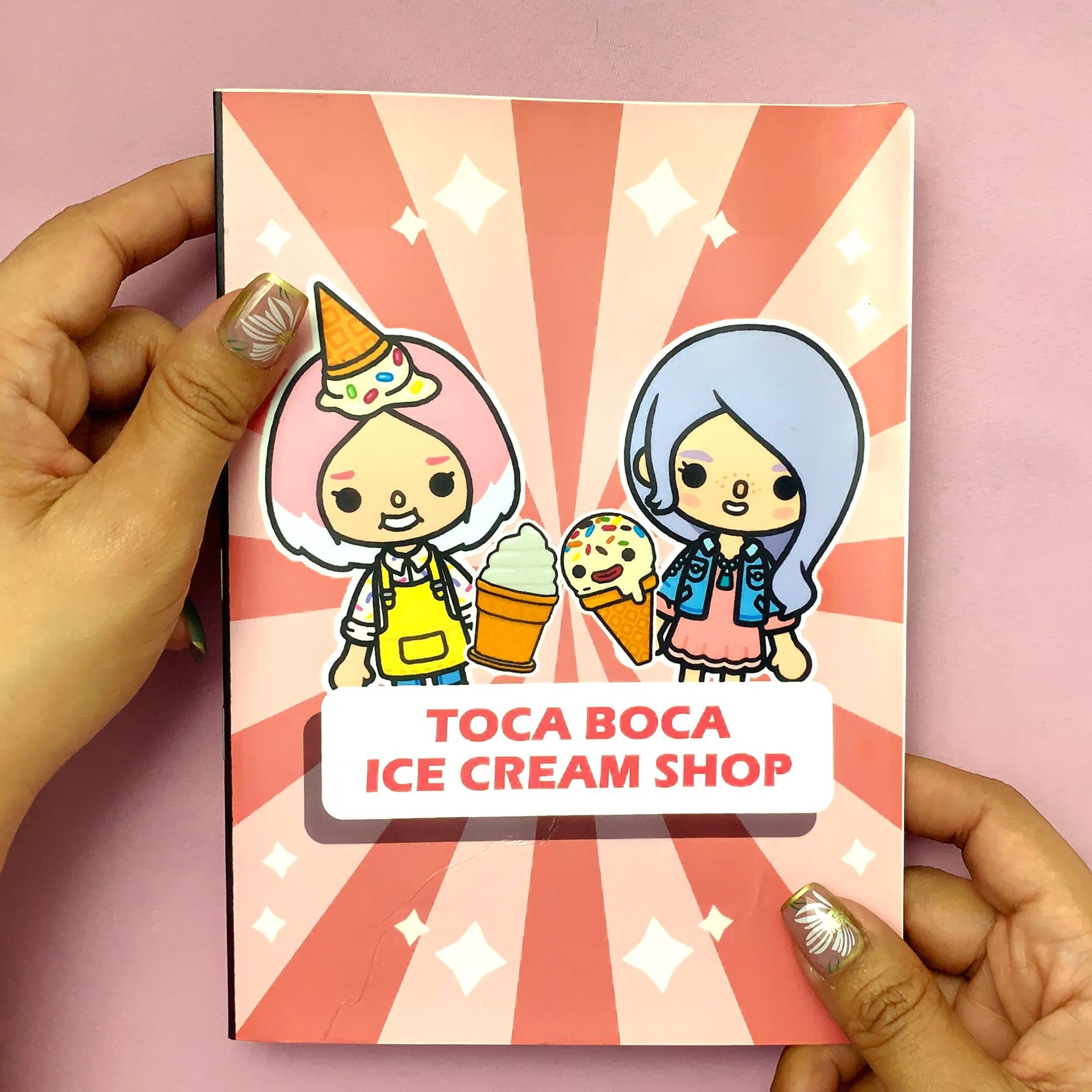 Ice Cream Shop Paper Doll Quiet Book Toca Boca Printable PDF Kids ...