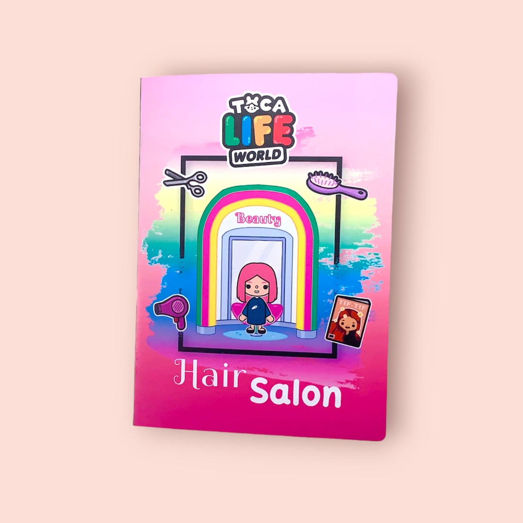 Printable Paper Doll Toca Boca Hair Salon Kids Craft - Etsy
