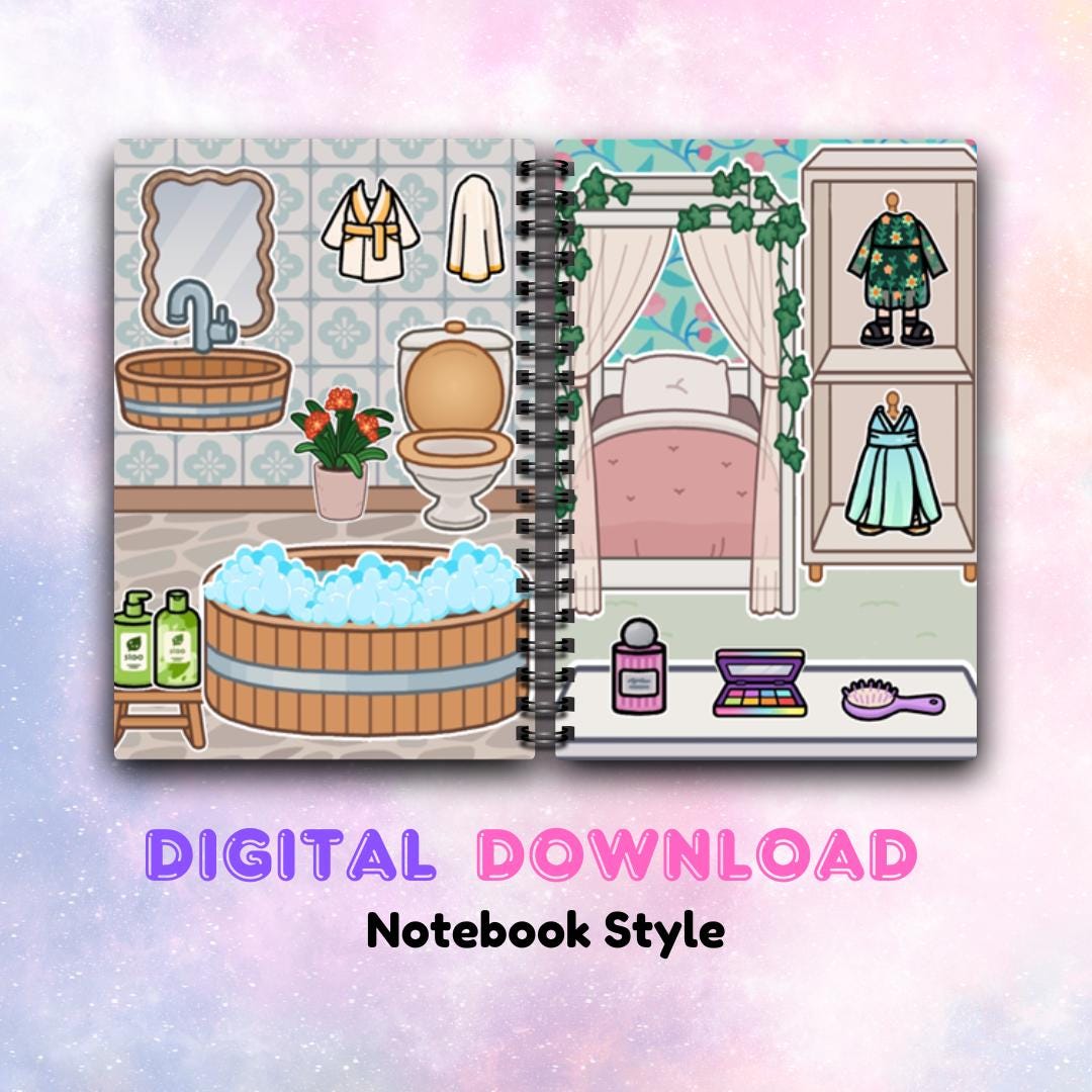 Toca Boca Paper Doll Printable Fairy House Template for Kids Pretend ...