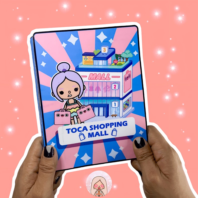 Easy Printable Toca Boca Quiet Book Shopping Mall Template Activity for ...