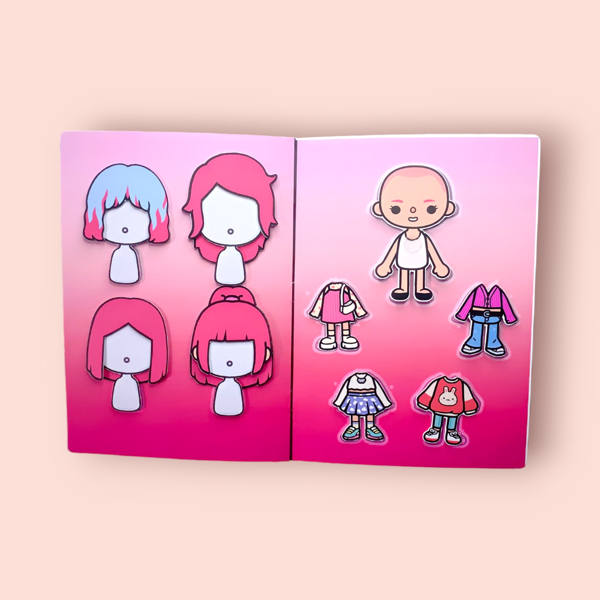 Printable Paper Doll Toca Boca Hair Salon Kids Craft - Etsy