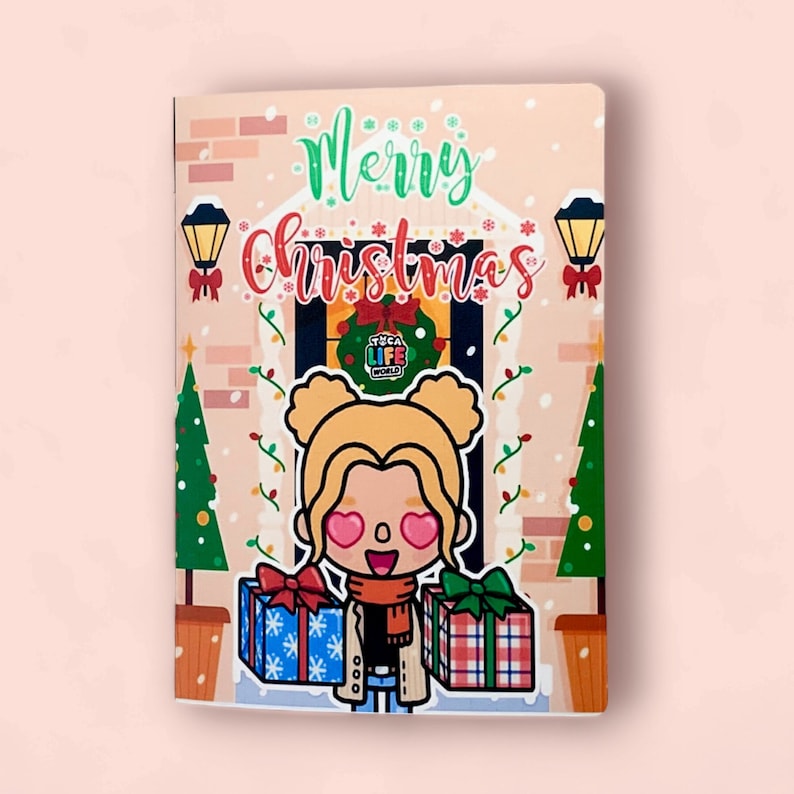 Christmas Paper Doll House Toca Boca Quiet Book Easy DIY for Kids ...