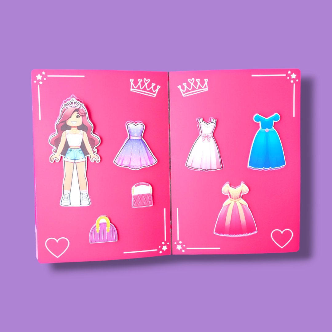 Roblox Princess Paper Doll Collection Quiet Book Kids DIY Craft - Etsy