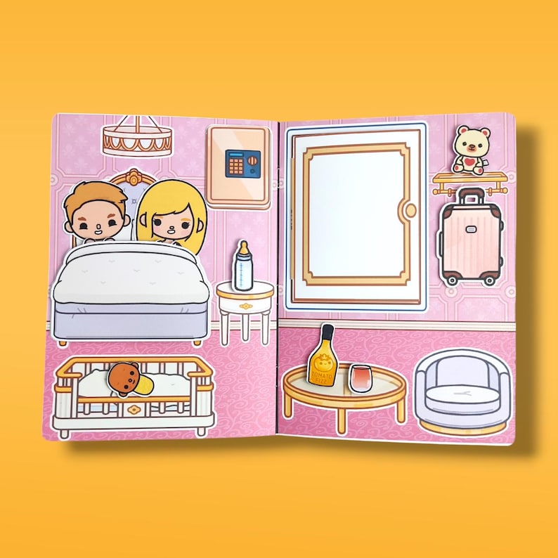 Toca Boca Quiet Book, Toca Boca Paper Doll, Paper Dolls, Toca Boca Book ...