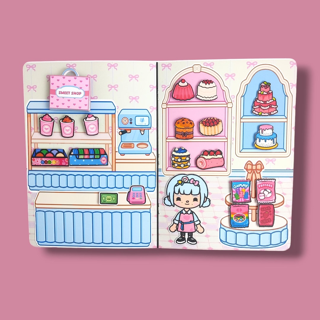 Toca Boca Quiet Book, Toca Boca Paper Doll, Paper Dolls, Toca Boca Book ...