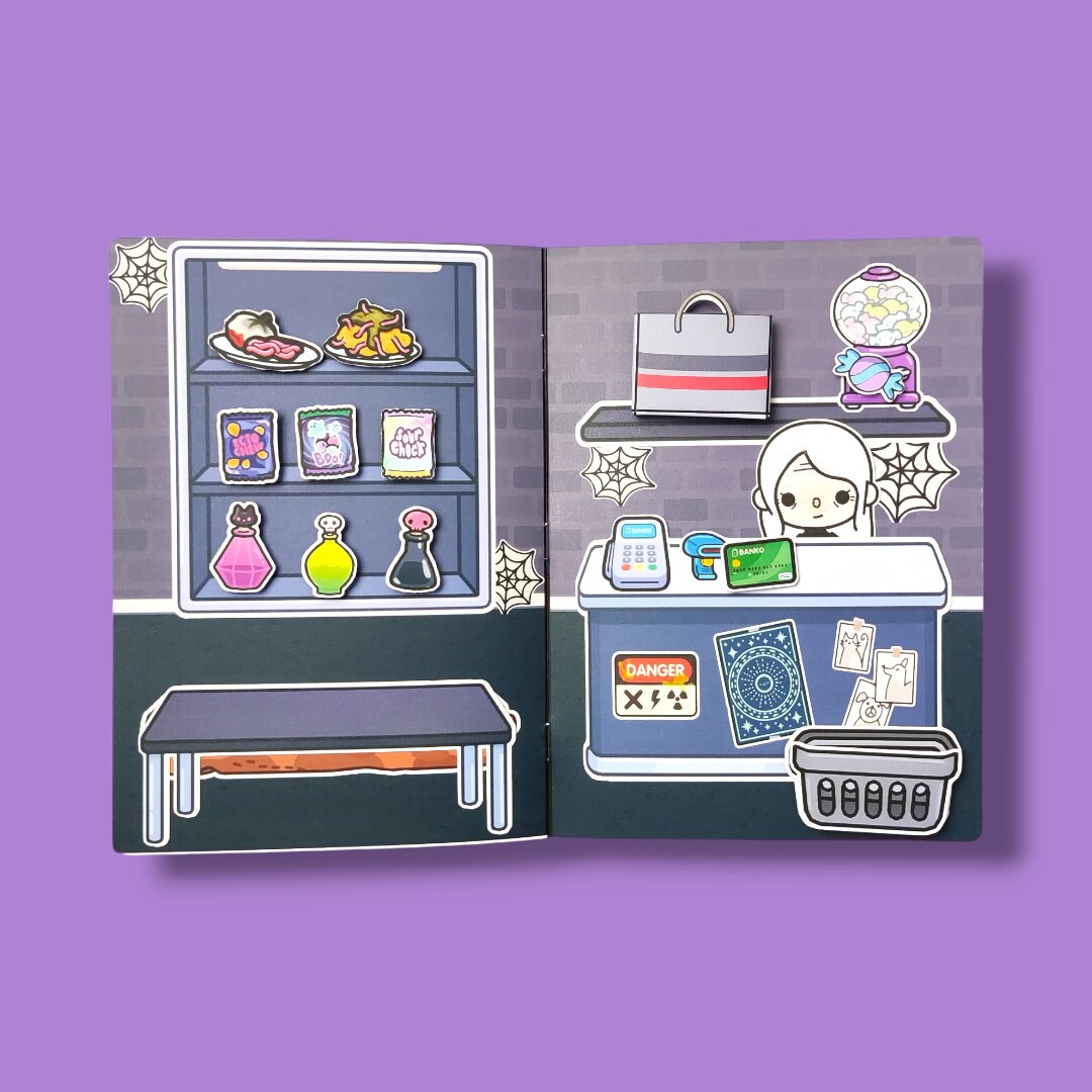 Toca Boca Quiet Book, Paper Dolls, Toca Boca Book, Toca Boca Paper Doll ...