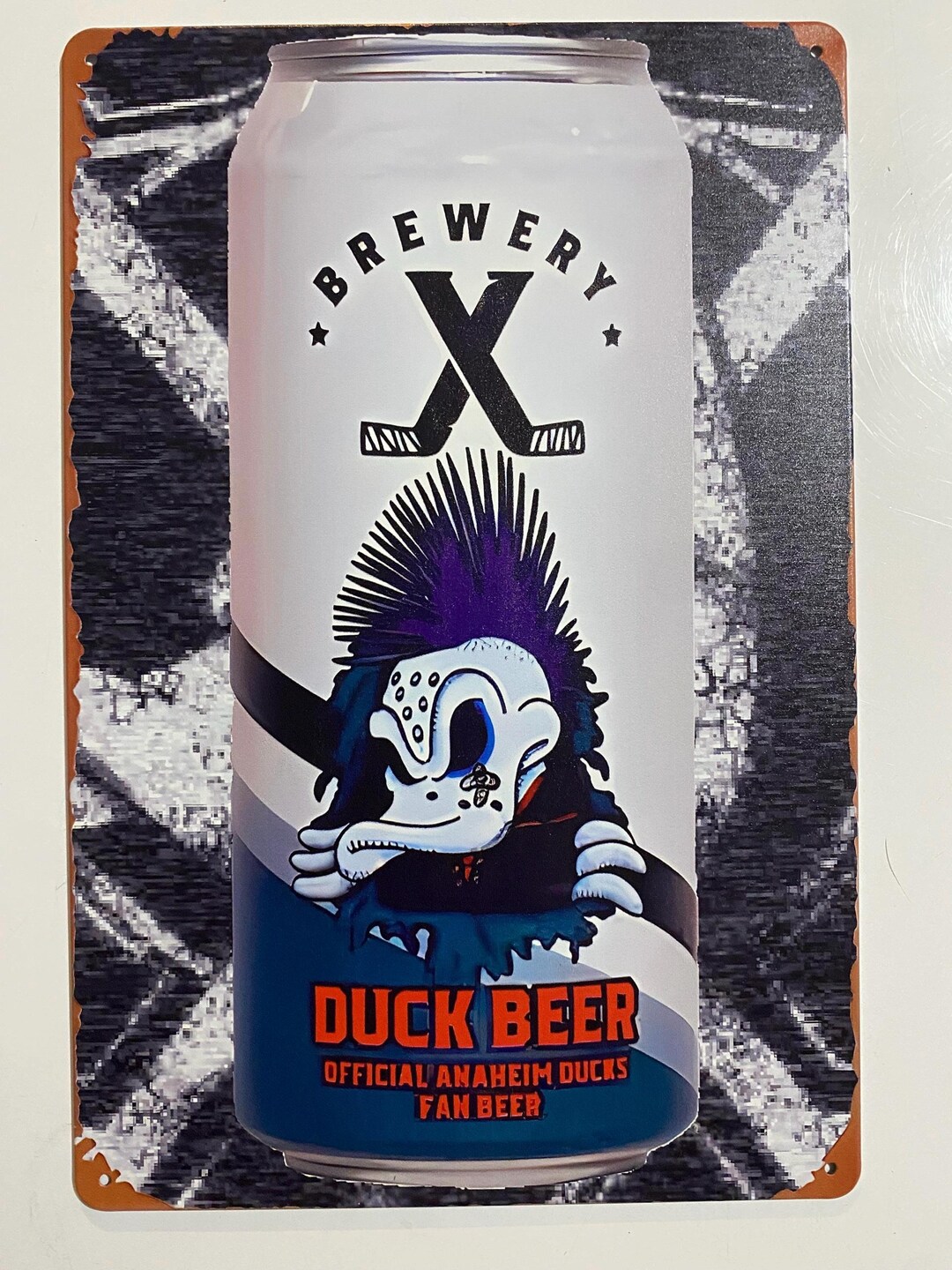 Anaheim Ducks - Brewery X Metal Sign - Mighty Ducks - Beer - Blonde Ale ...
