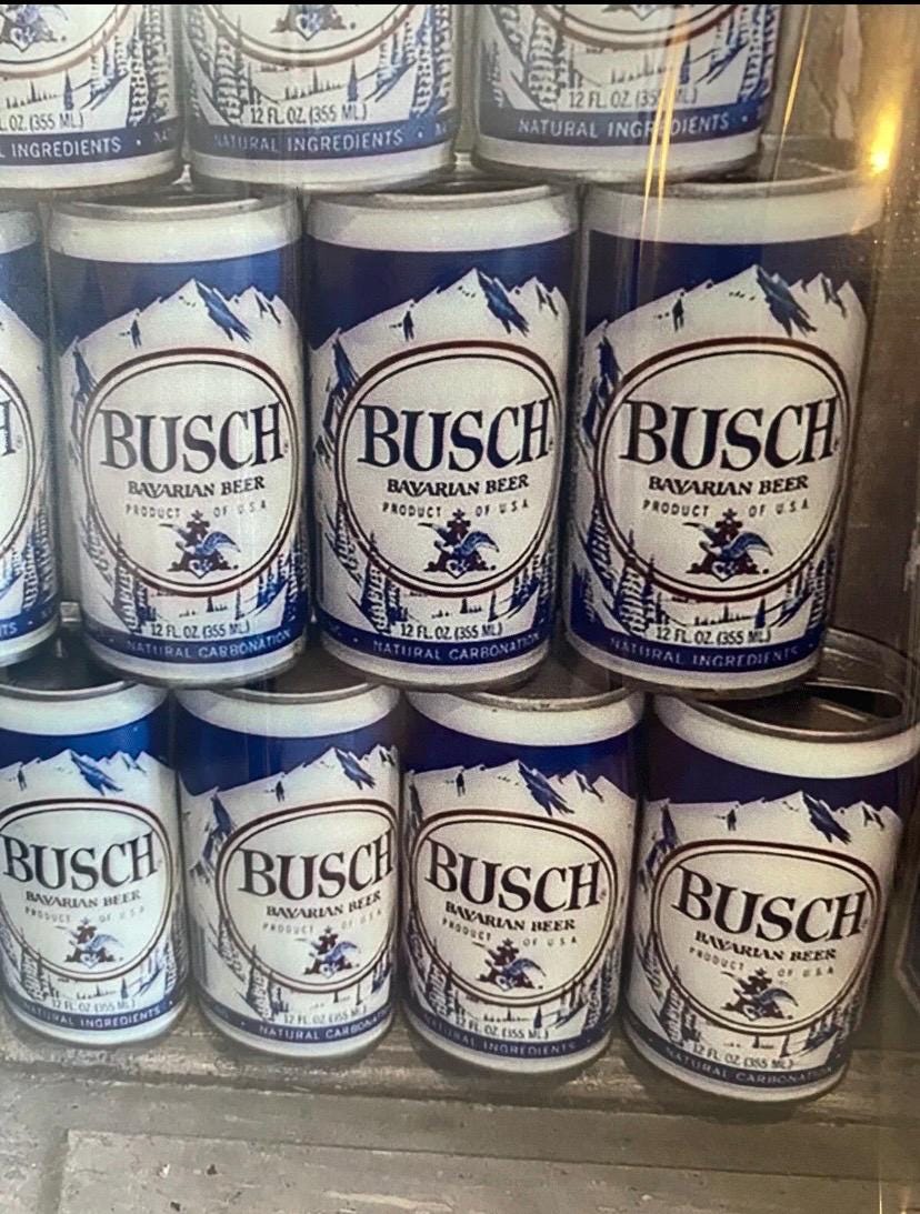 Busch Light - Busch Beer Retro Cans Metal Sign Bavarian Beer - Vintage ...