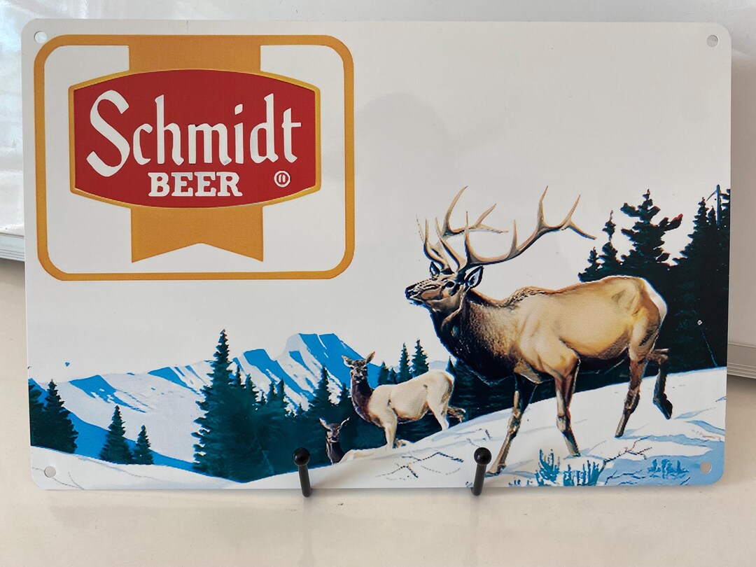 Schmidt Beer Sign - Retro Vintage Style - Hunting - Fishing - Farming ...