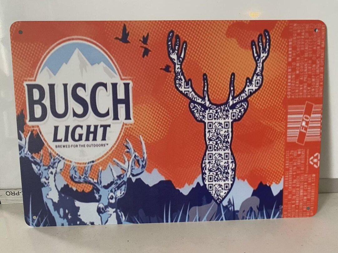 Busch Light Beer Metal Sign - Aluminum Poster - Hunting Fishing Bar Pub ...
