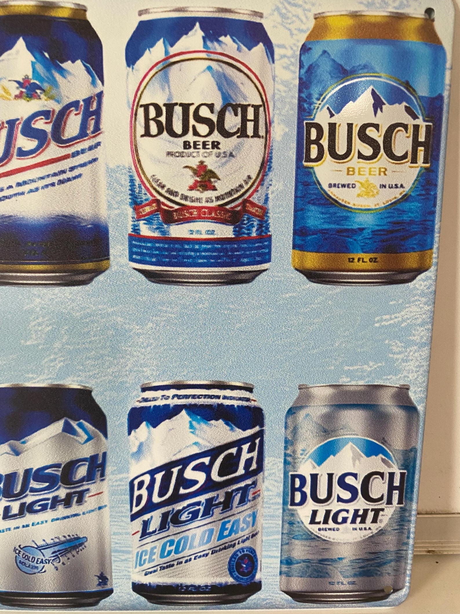 Busch Light - Busch Beer Evolution of Cans Metal Sign - Etsy