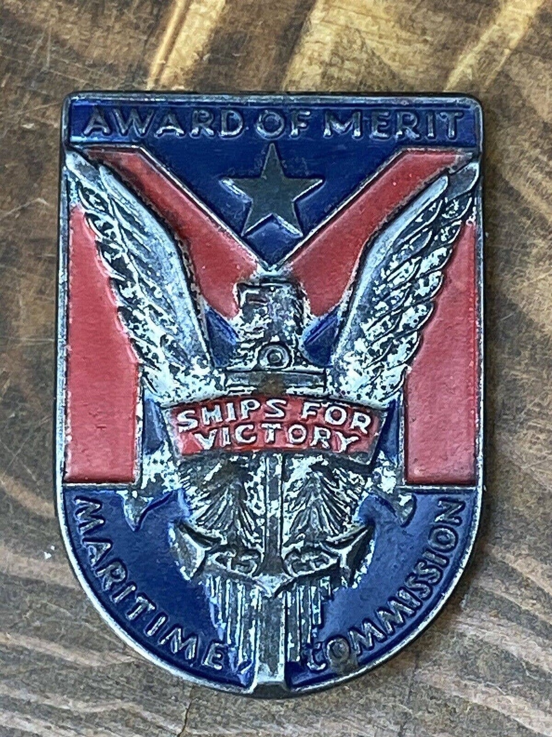WWII Maritime Commission Award of Merit Metal Pin Ships for - Etsy