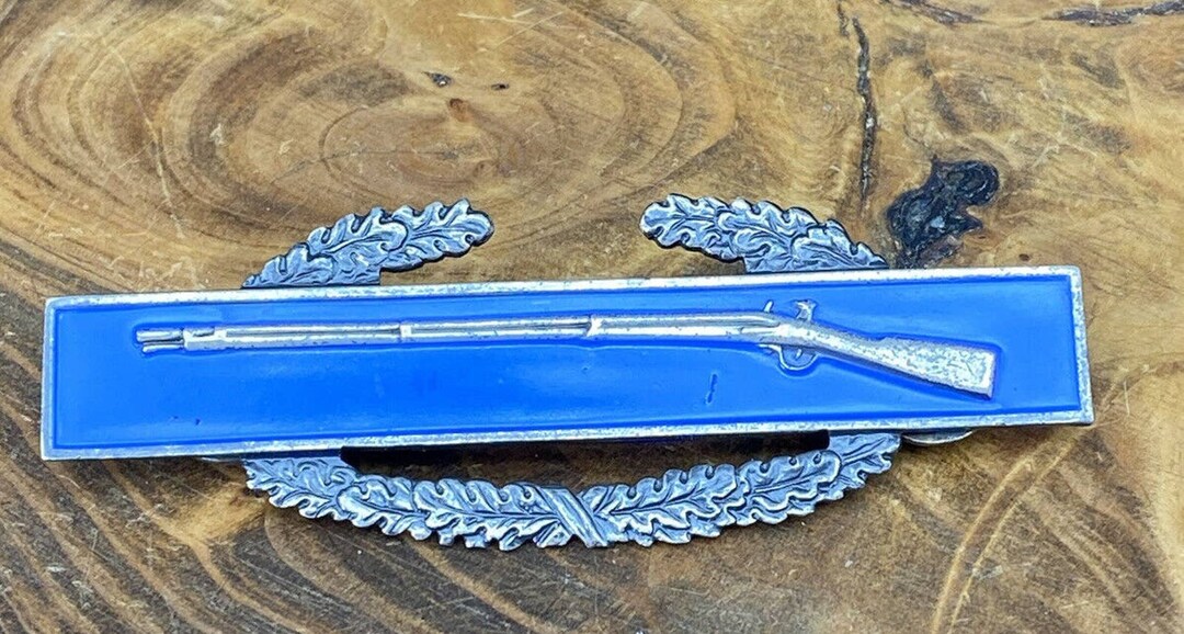 Vtg World War II US Army Combat INFANTRY Badge Pin Sterling Silver ...