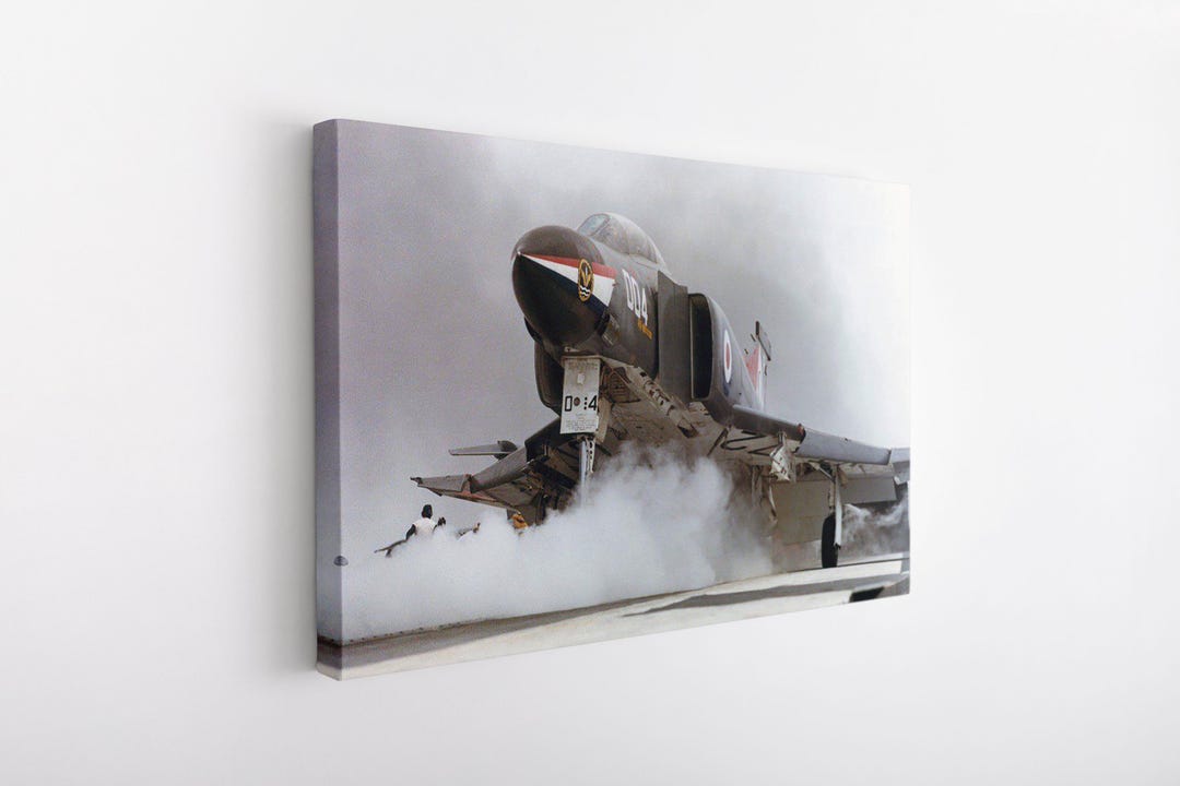 Fighter Jet Canvas Wall Art, Military Plane Canvas Print, Military Gift ...