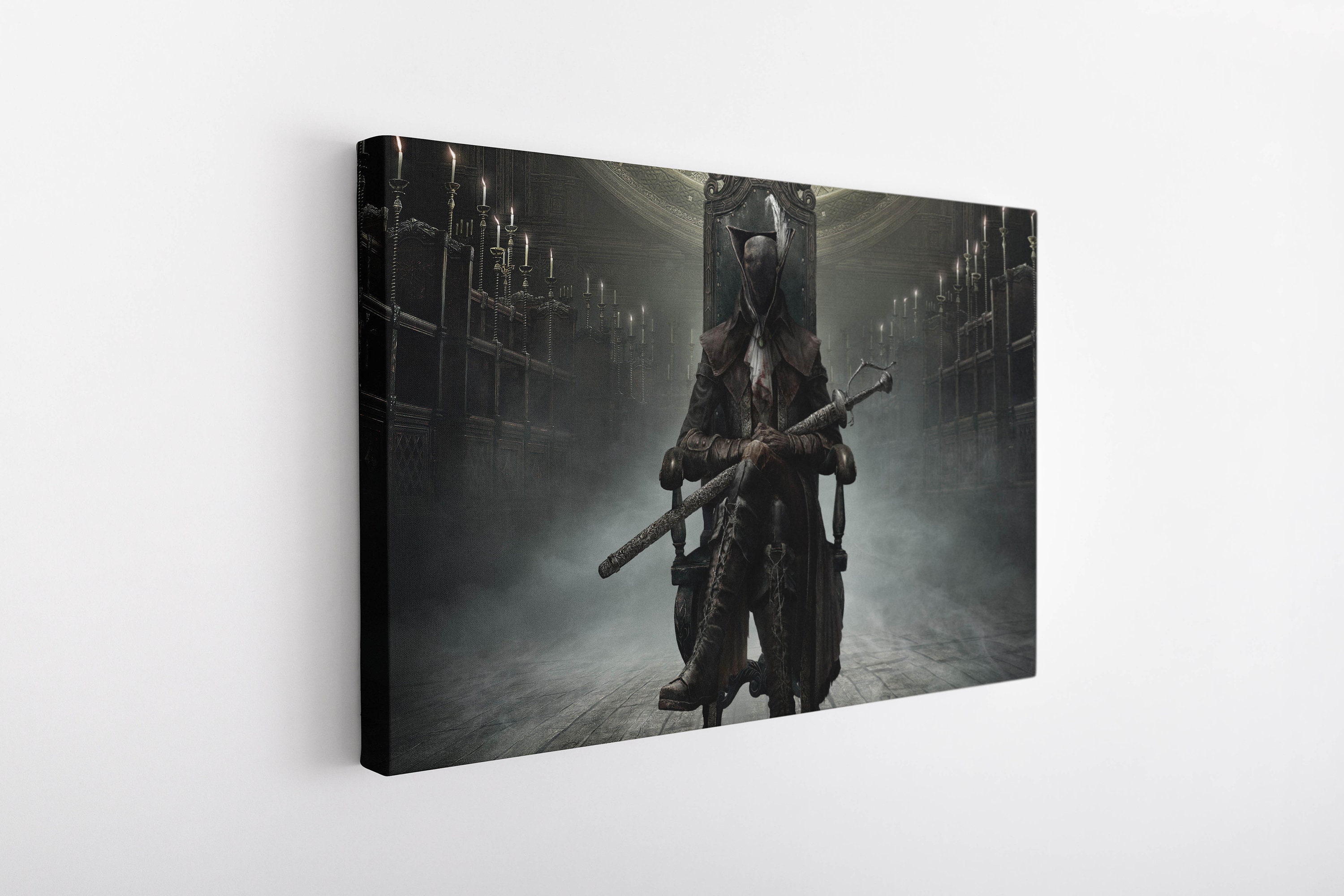 Bloodborne Poster, Lady Maria Wall Art, Rolled Canvas Print, Game ...