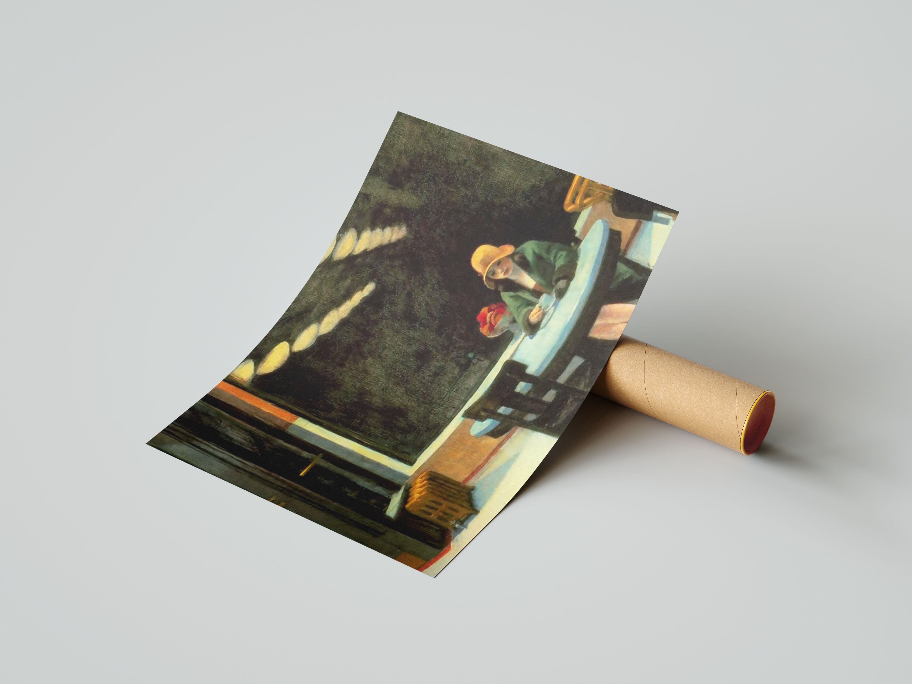 Edward Hopper, Automat Canvas Poster, Art Reproduction, Abstract Wall ...