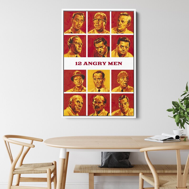 12 Angry Men Movie Poster, 12 Angry Men Wall Decor, 12 Angry Men Poster ...