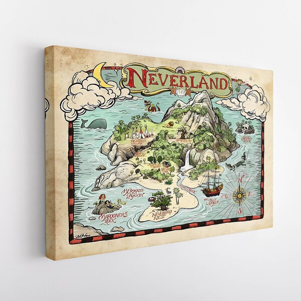 Neverland Map - Etsy