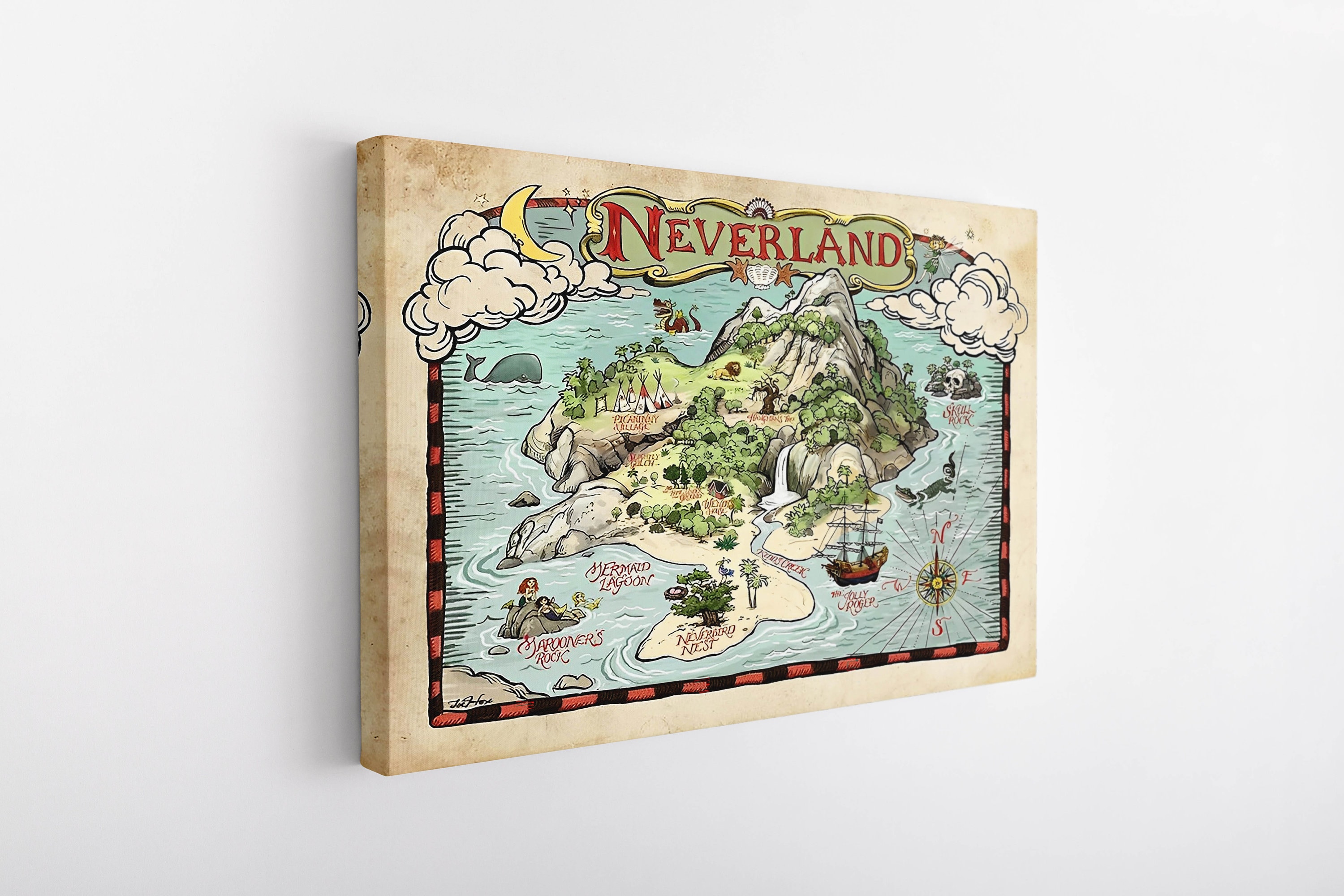 Neverland Map Wallpaper