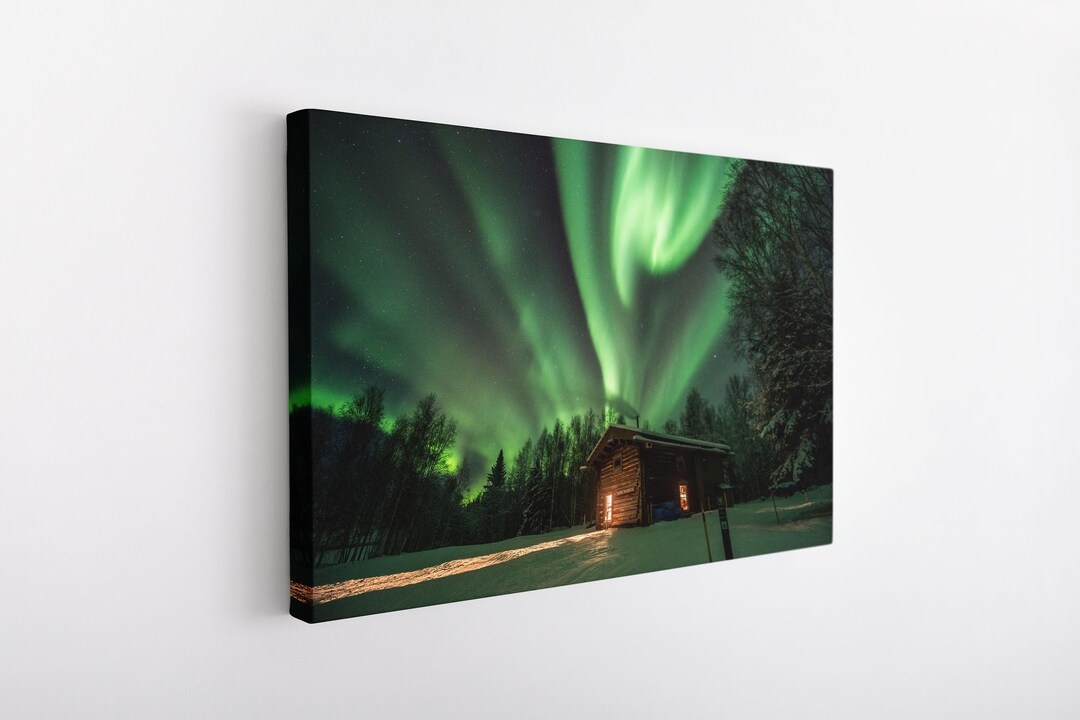 Aurora Borealis Poster, Northern Lights Poster, Northern Lights Camping ...