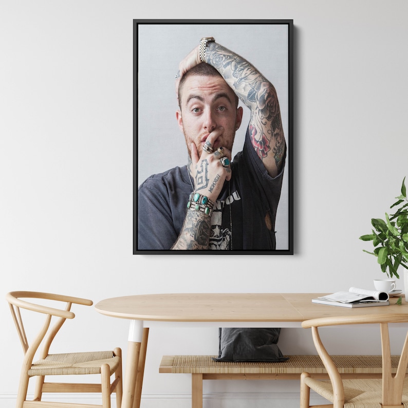 Mac Miller Poster, Mac Miller Canvas, Music Canvas, Digital Art Canvas ...