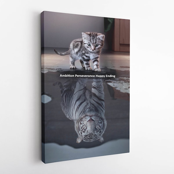 Cat Reflection Tiger - Etsy