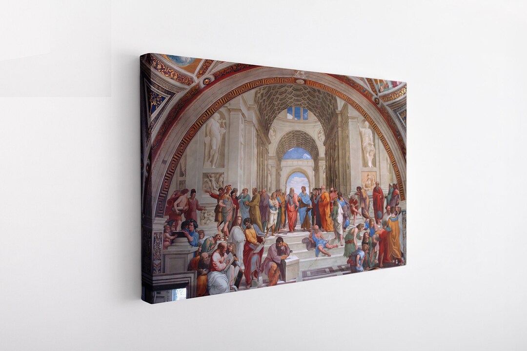 The School of Athens, Raphael Canvas, School of Athens Print, Raphael ...