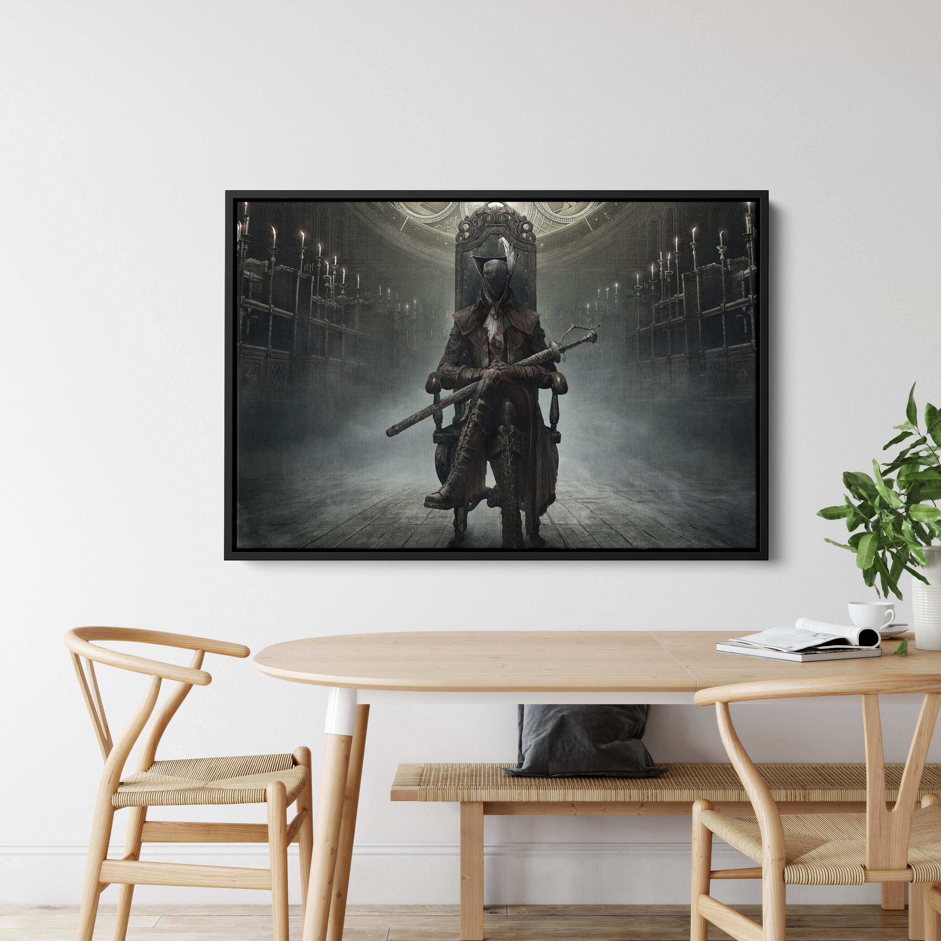 Bloodborne Poster, Lady Maria Wall Art, Rolled Canvas Print, Game ...