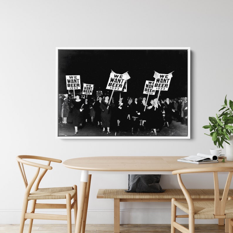 1933 We Want Beer Poster, Womens Anti Prohibition 18th Amendment ...