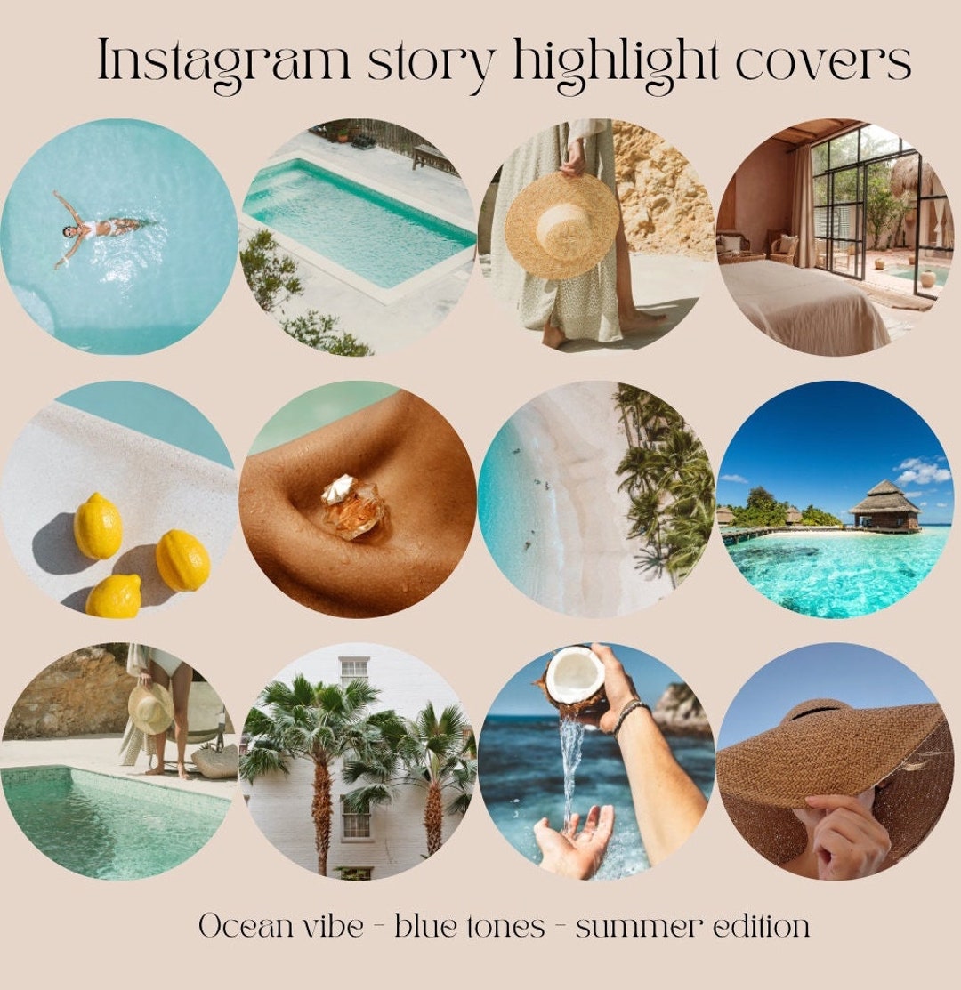Instagram Story Highlight Template 12 X, Social Media Template Cover ...