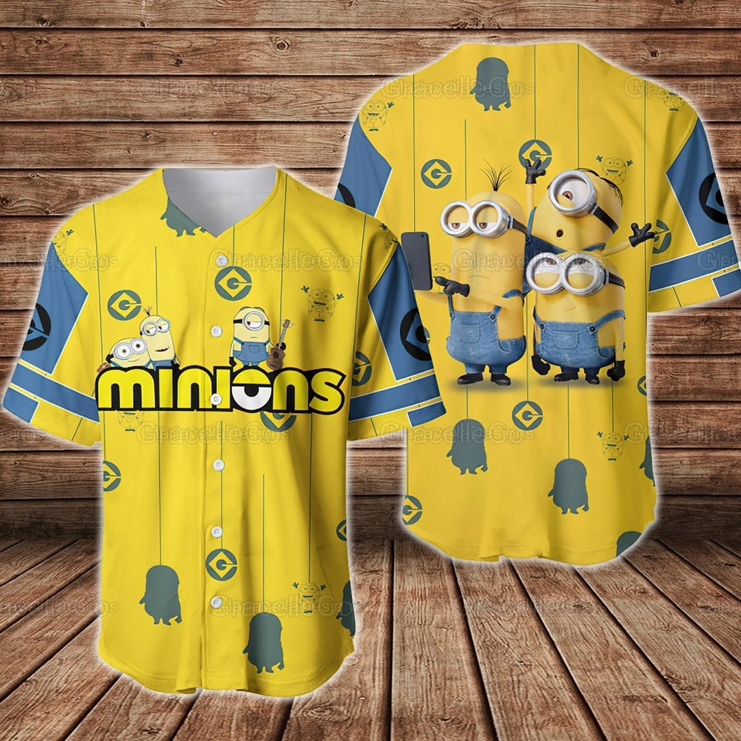 The Minions Baseball Jersey Shirt Minions Baseball Shirts - Etsy