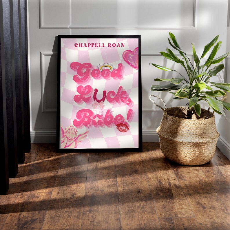Good Luck, Babe Chappell Roan Art Print Poster, Wall Art, Wallpaper ...