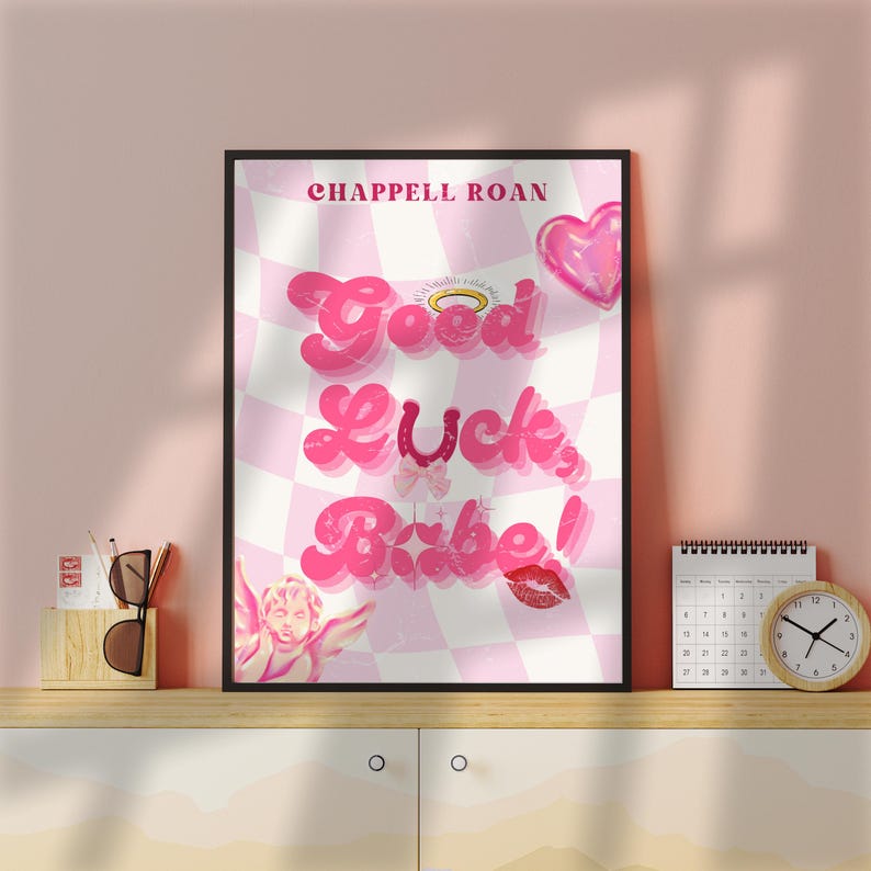 Good Luck, Babe Chappell Roan Art Print Poster, Wall Art, Wallpaper ...