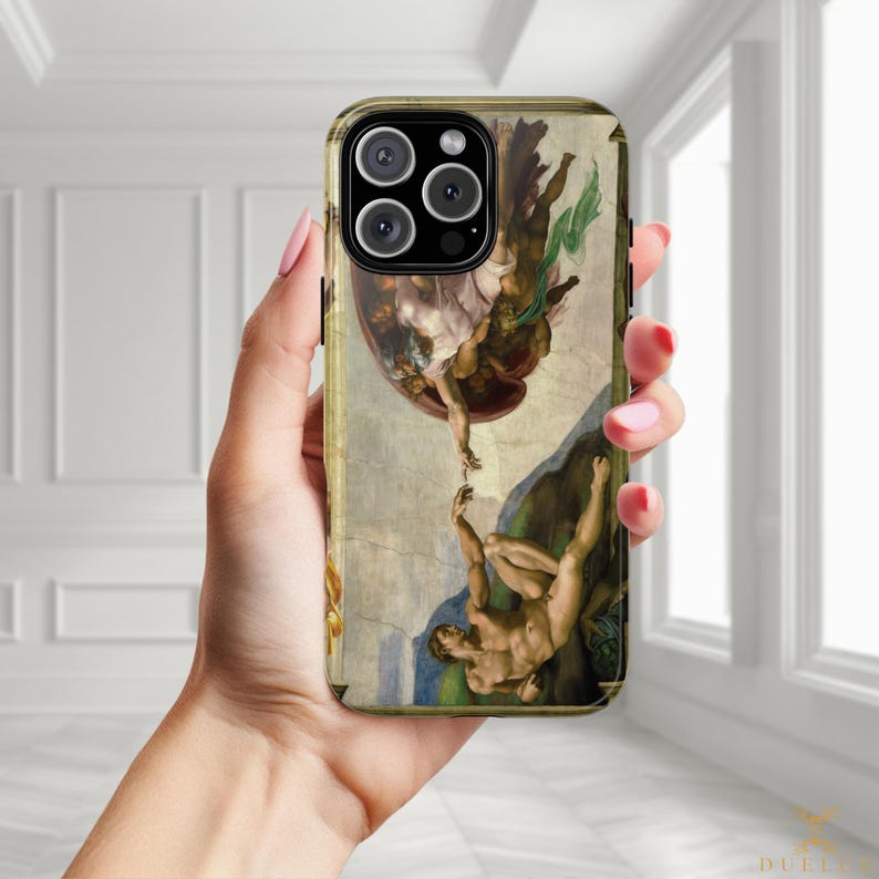 Michelangelo the Creation of Adam, Phone Case for iPhone Samsung Galaxy ...