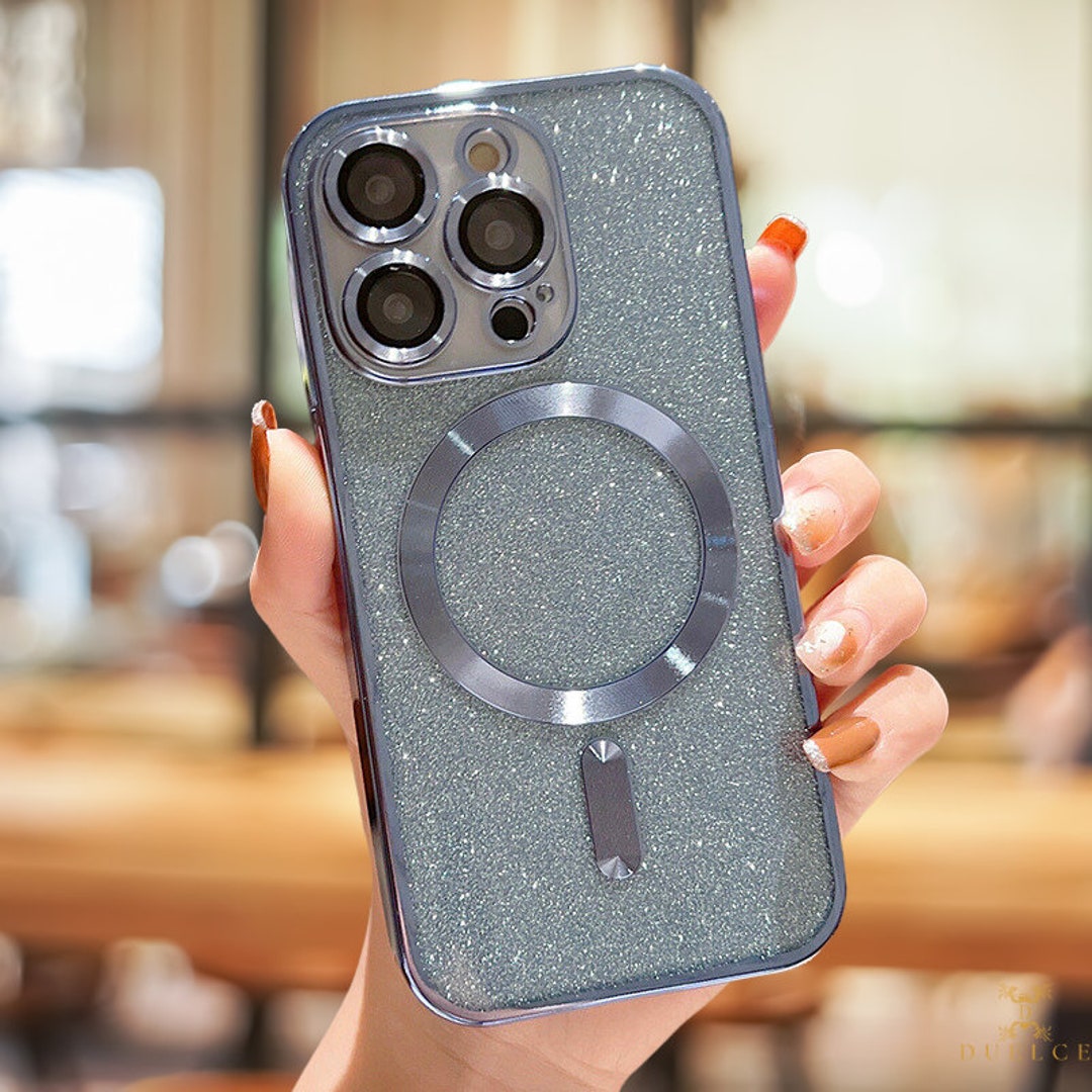 Magsafe Wireless Charge Case for iPhone 15 14 13 12 11, Glitter iPhone ...