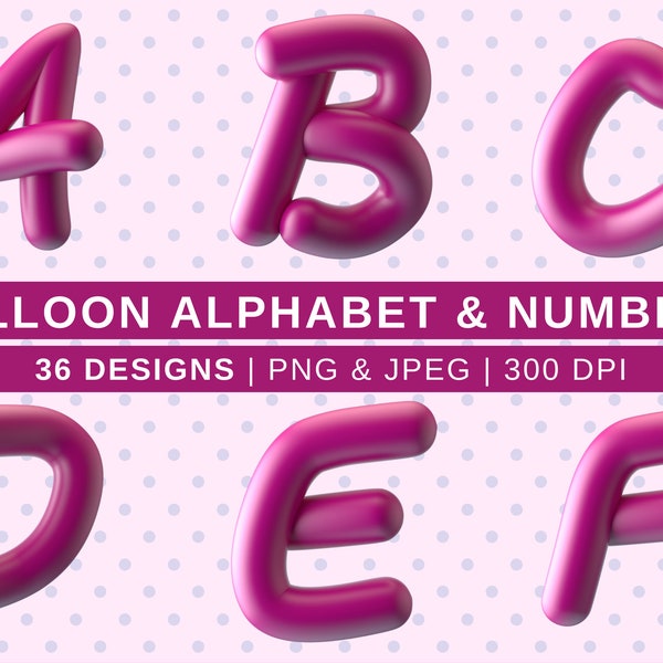 3d Bubble Font - Etsy