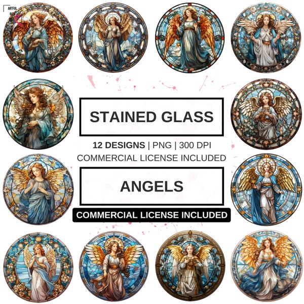 Stained Glass Angel - Etsy