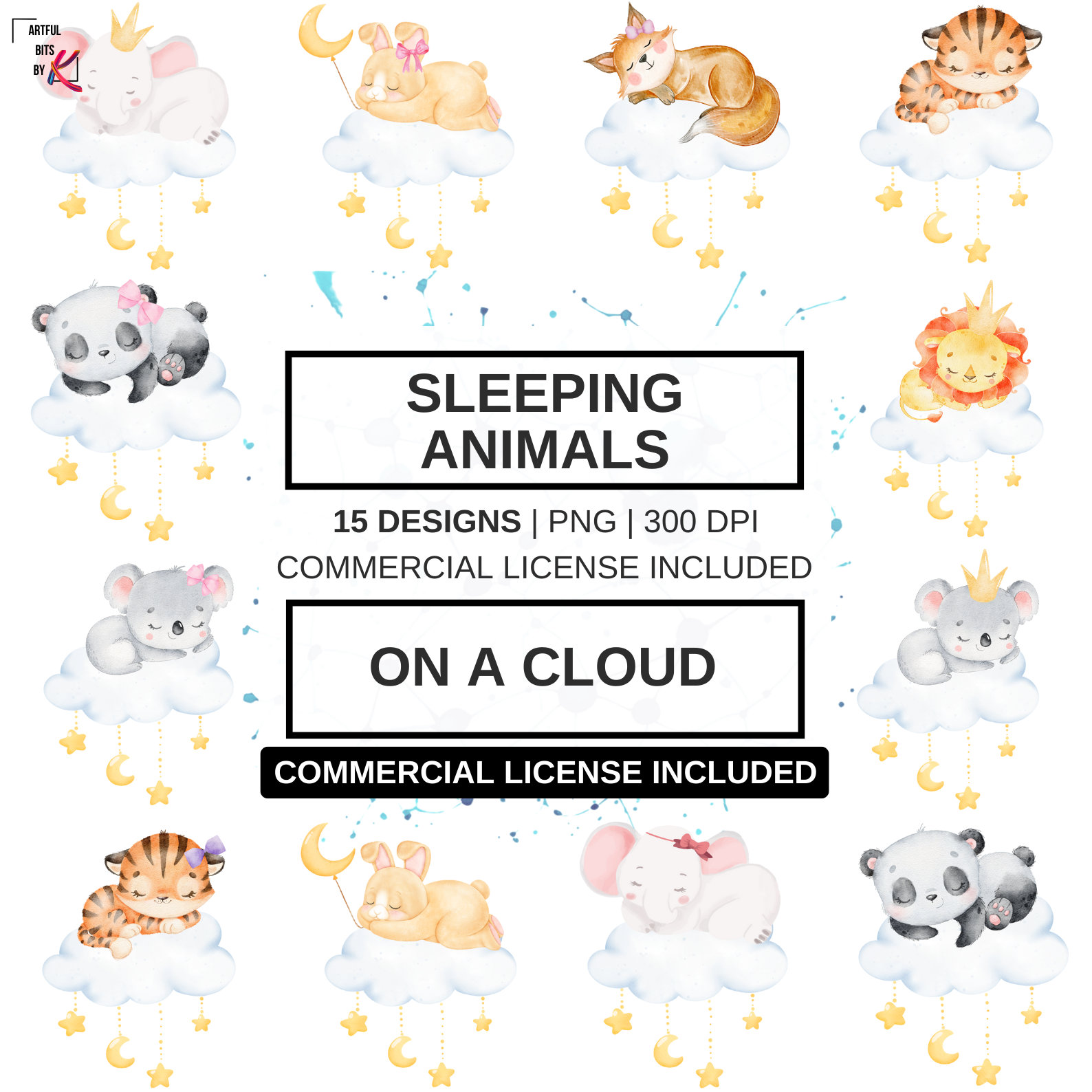 Sleeping Animals Clipart