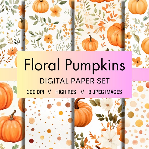 Autumn Digital Paper - Etsy