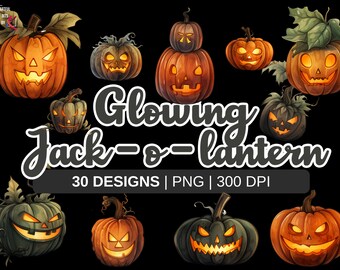 Jack O Lantern SVG Bundle Pumpkin SVG Halloween SVG Digital - Etsy