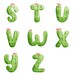 Cactus Alphabets Clipart, Cactus Alphabet, Succulent Font, Succulent ...