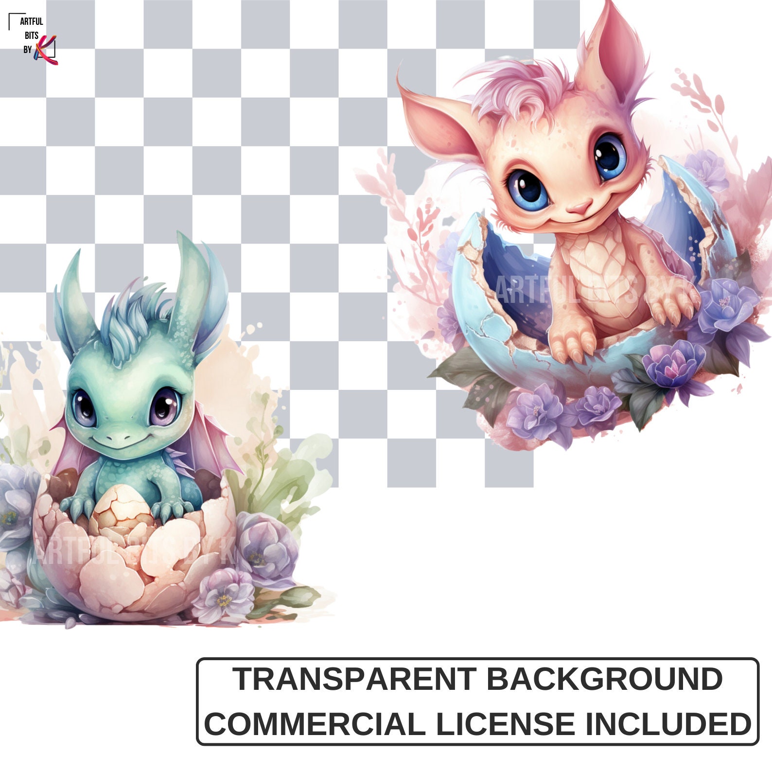 16 PNG Baby Dragon and Eggs Clipart, Cute Dragon Hatchlings, Dragon Eggs, Junk Journal ...