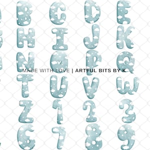 Blue Sky Alphabet and Numbers, Cloud Alphabet Numbers, Angel Alphabet ...