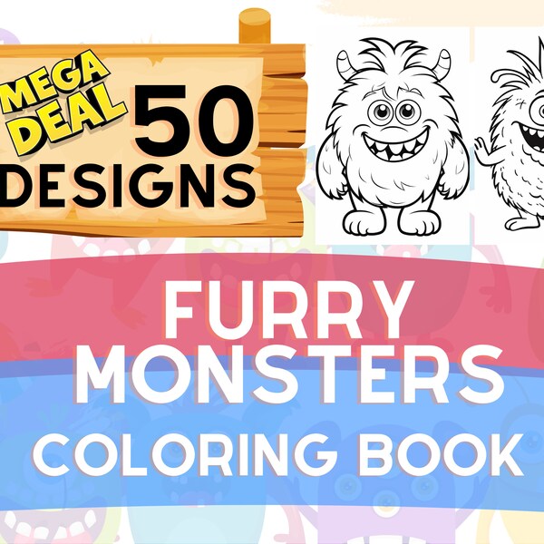 Furry Coloring Pages - Etsy